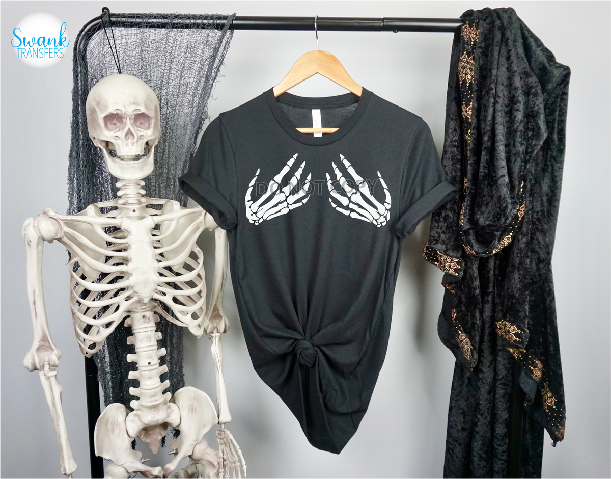 Skeleton Skelly Hands DTF (Direct To Film) Transfer – Swank Transfers