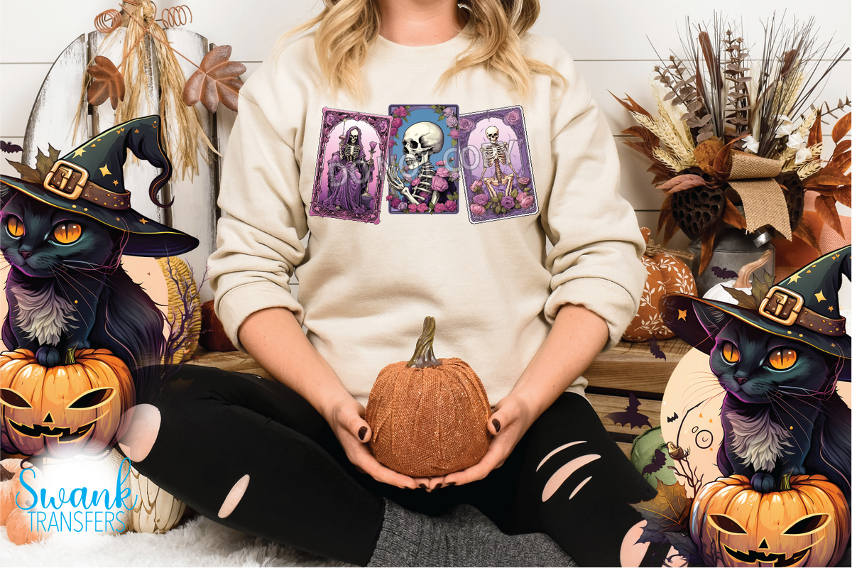 Skeleton Tarot Cards INFANT-ADULT DTF (Direct To Film) Transfer – Swank ...