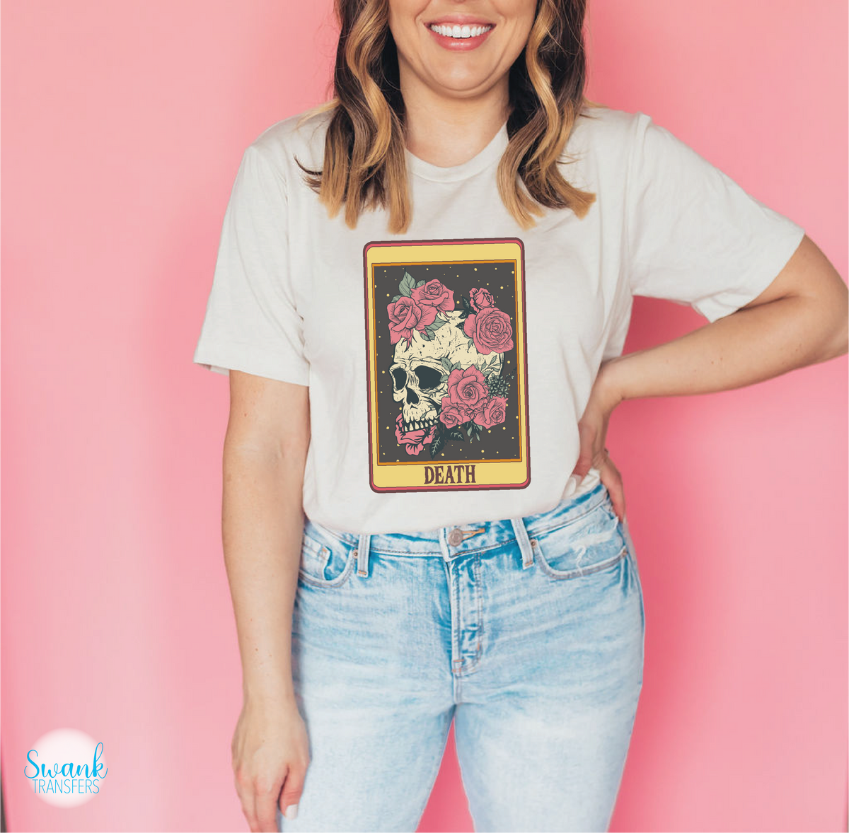 Roses & Death Tarot Card Full Color DTF (Direct To Film) Transfer ...