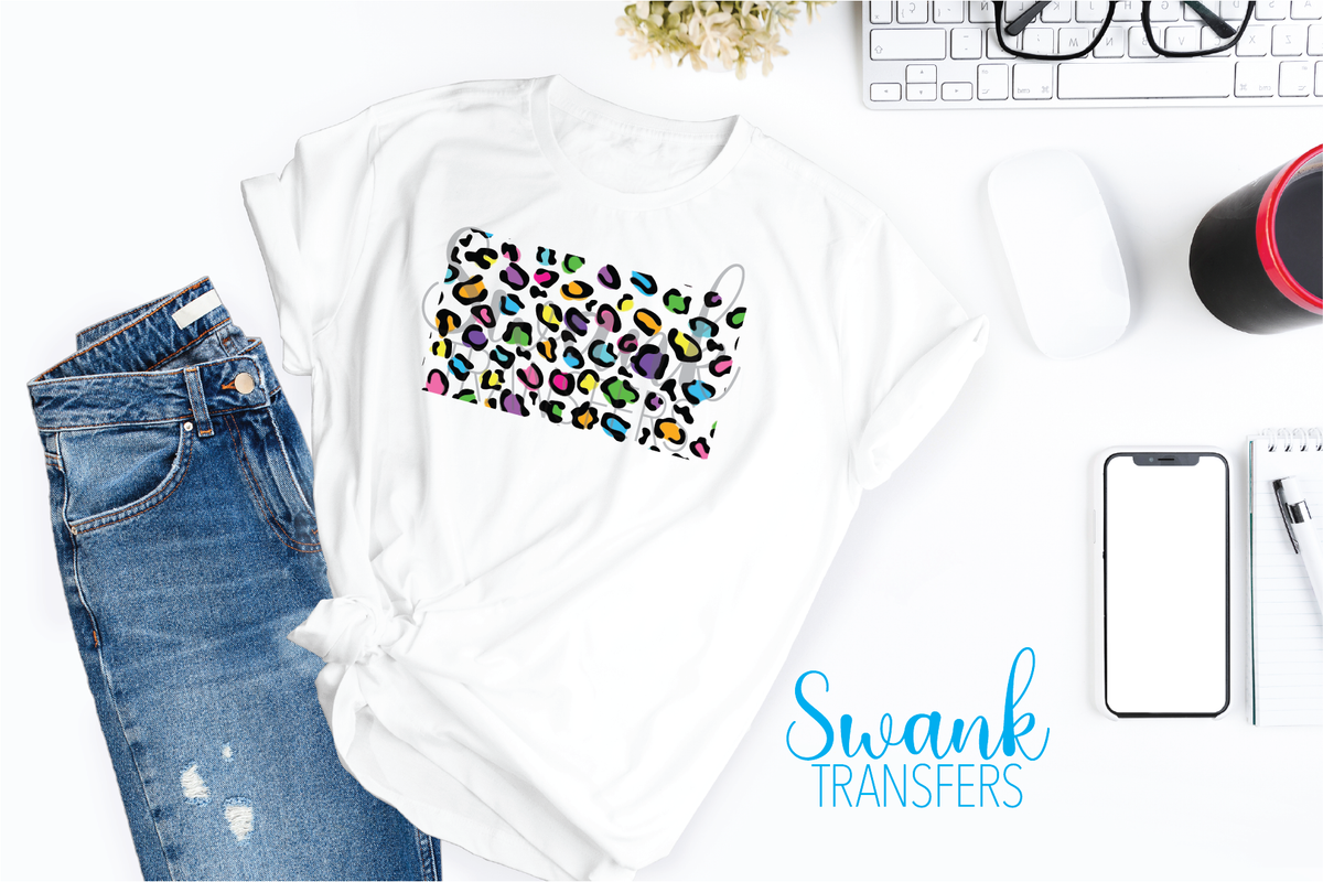 Rainbow Leopard Sheet Print DTF (Direct To Film) Transfer – Swank Transfers